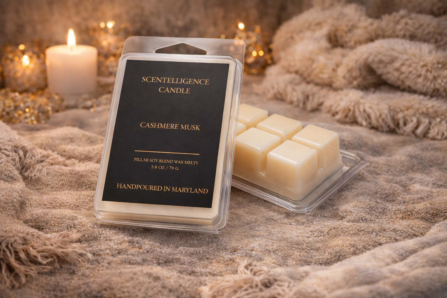 Cashmere Musk Wax Melt – Bergamot, Amber & Dark Musk | Scentelligence ...